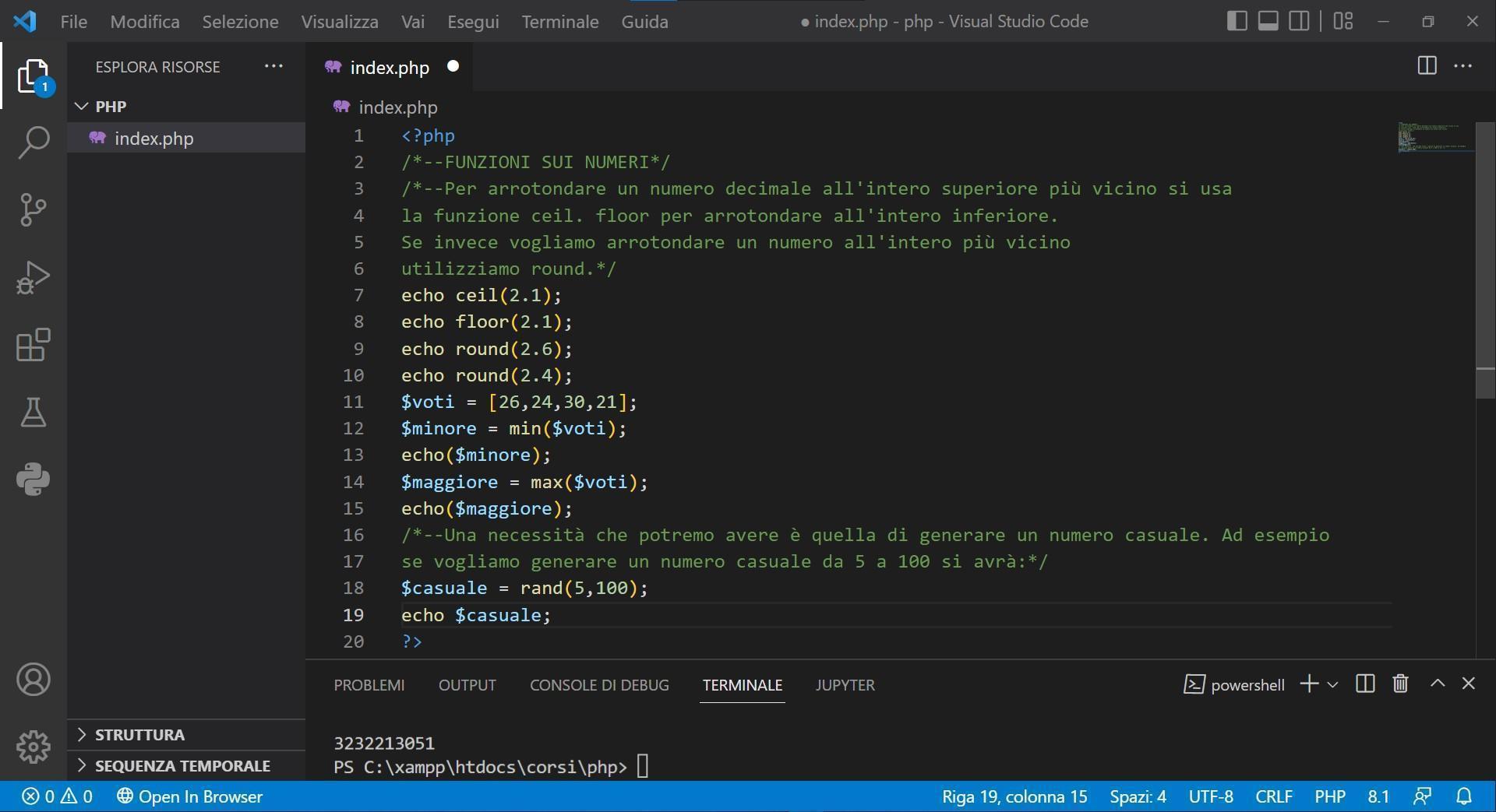 TIPI NUMERICI IN PHP » ELETTRONICA DIGITALE E INFORMATICA